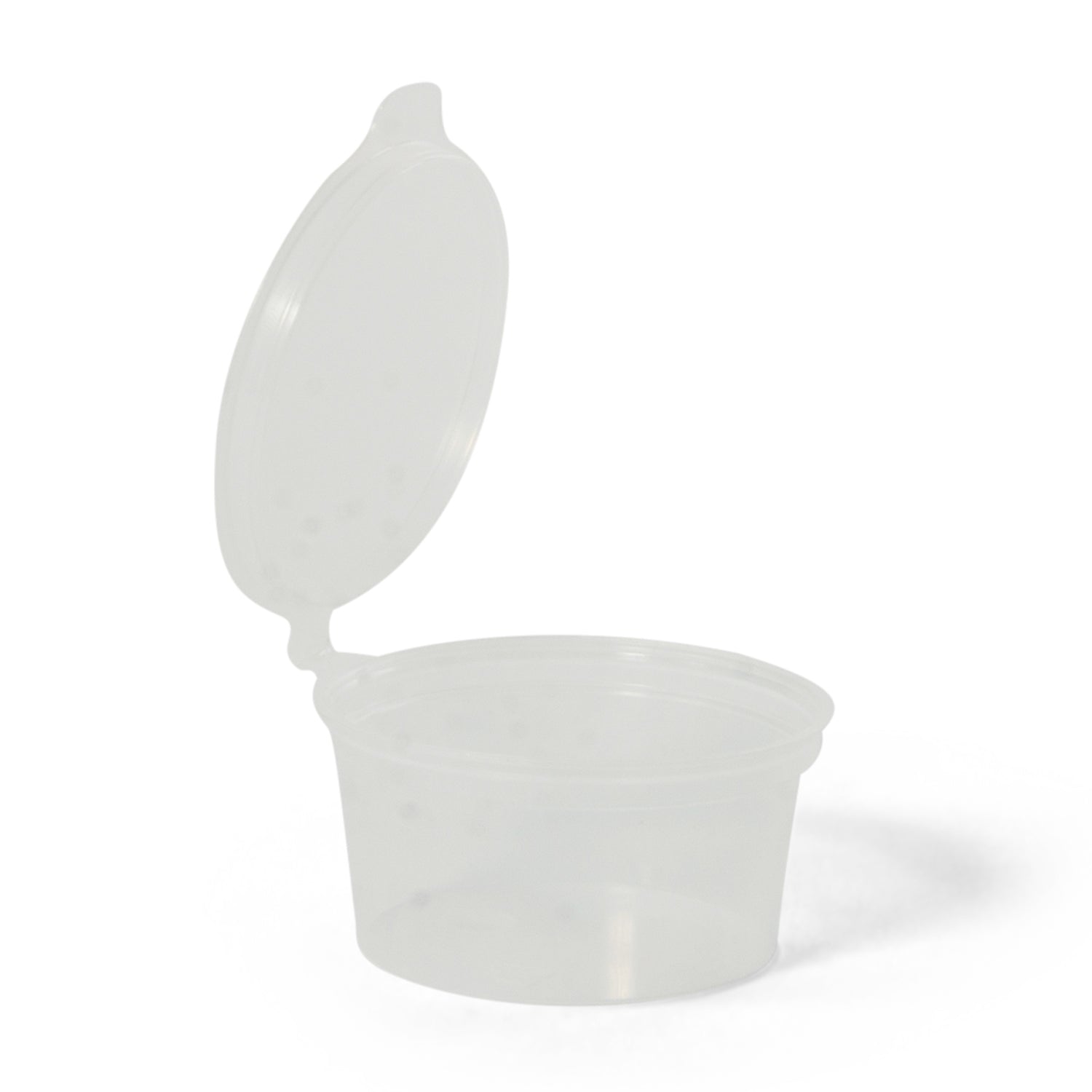 1000 pcs 1oz Clear Hinged Sauce Pots – LPack.co.uk