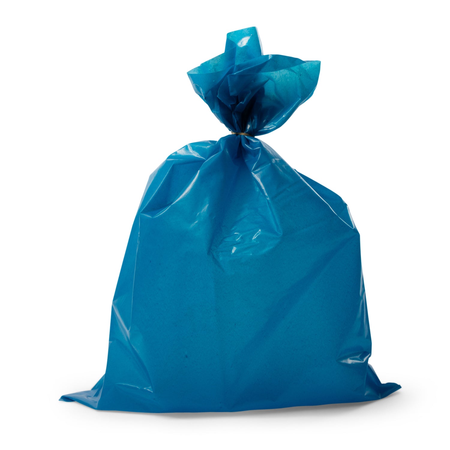100 Bags Loose Recycled Refuse Waste Sacks Blue – LPack.co.uk