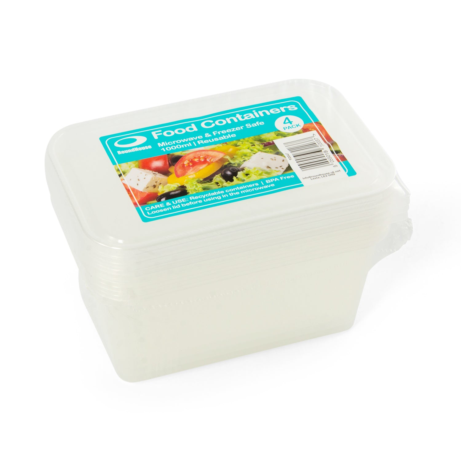 96 pcs Roundhouse 1lt Rectangle Microwave Container For Retail ...