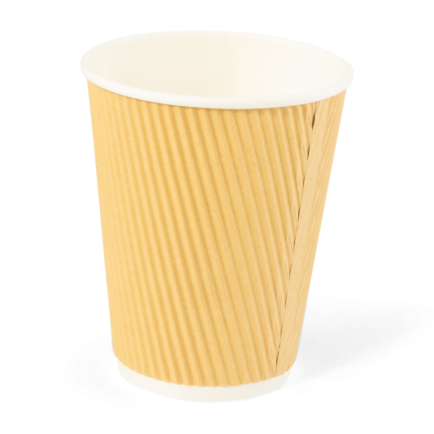 500 x Sapphire 12oz Kraft Brown Ripple Cups Ideal for Hot Drinks Coffee ...