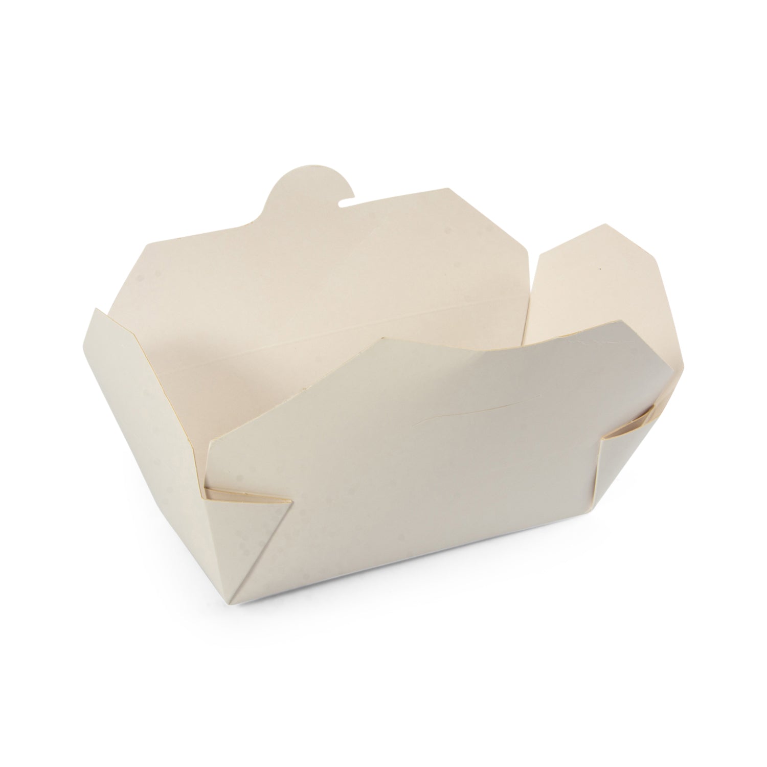 675 x No. 6a White Leakproof Takeaway Box Paper Containers For Fast ...