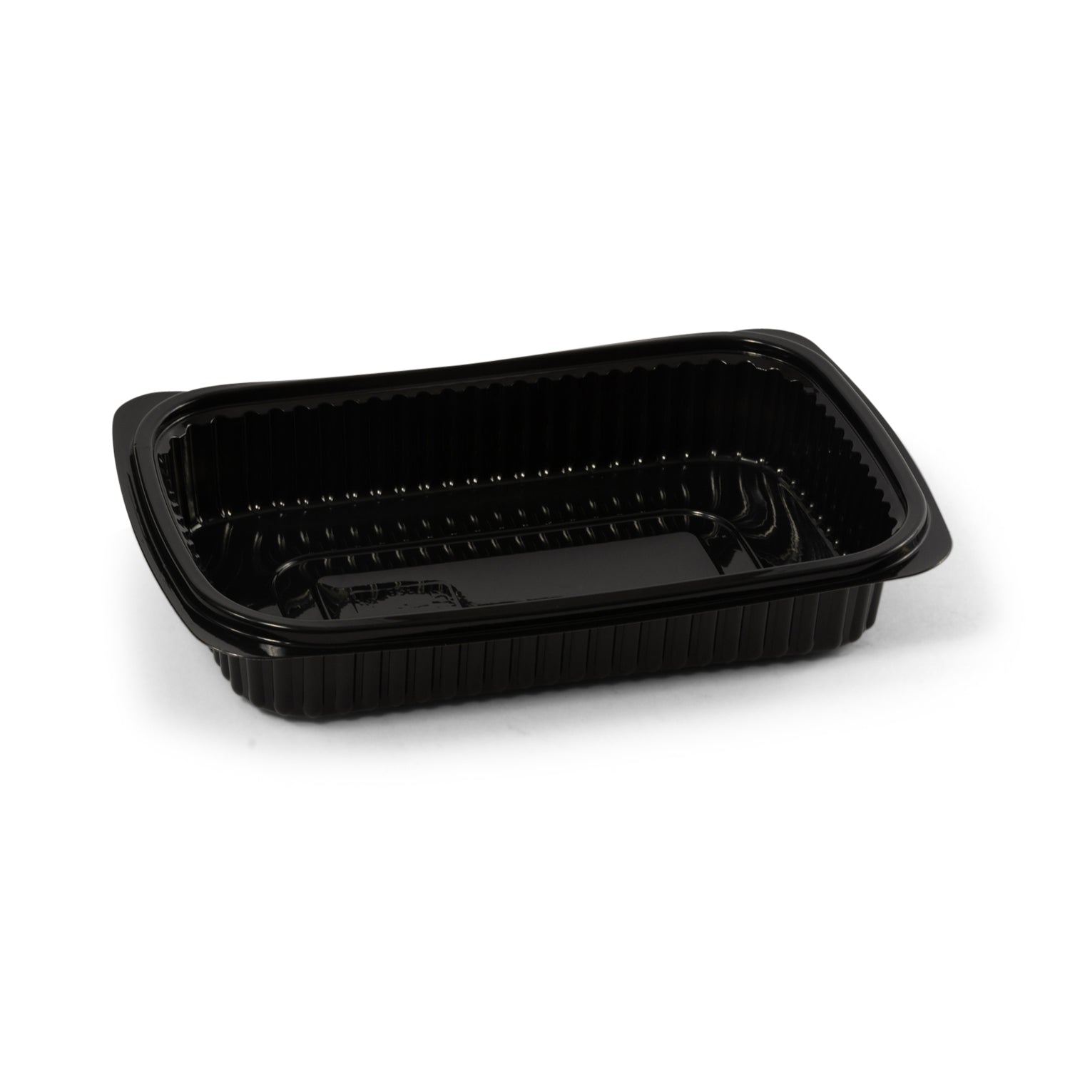 x 750cc Black Microwave Rectangle Salad Container | L-Pack – LPack.co.uk
