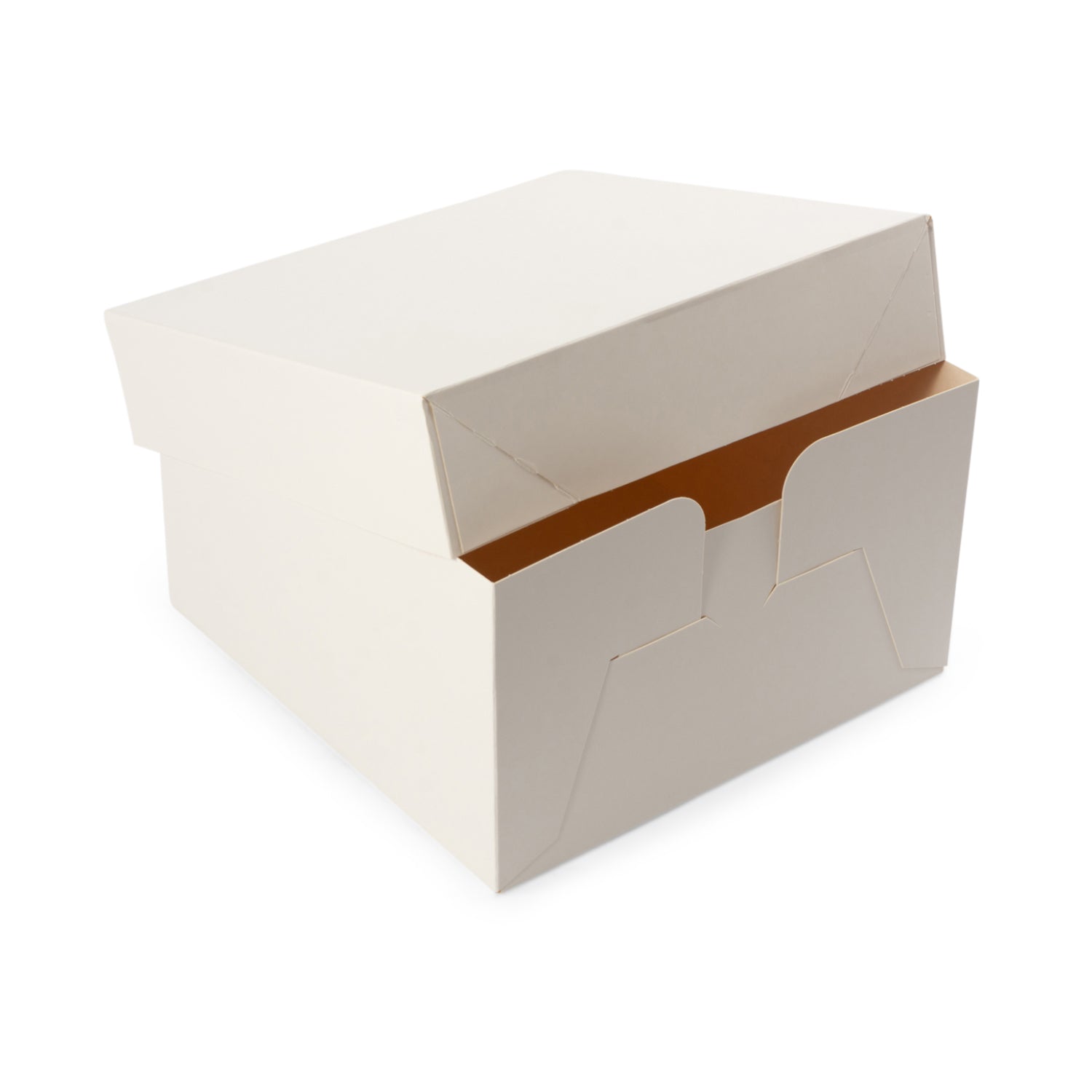 50 pcs 10" 250mm Square 2 Piece Cake Box – LPack.co.uk