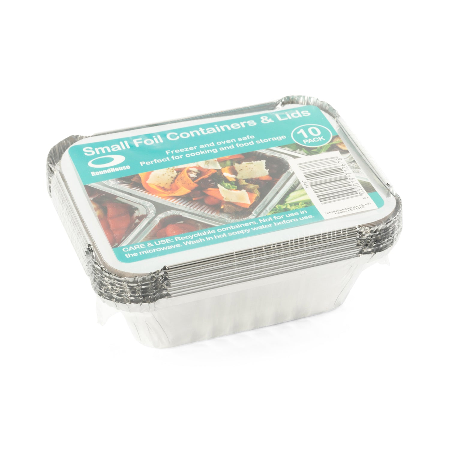 Roundhouse 42 Packs of 10 No 2 Small Aluminium Foil Containers & Lids ...