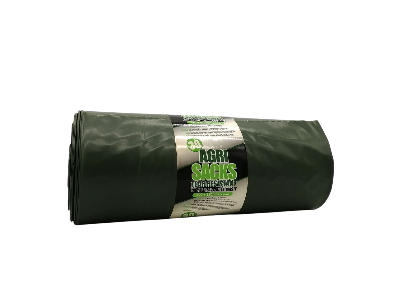 (6 Rolls) Green Heavy Duty Aggregate Sacks | L-Pack – LPack.co.uk