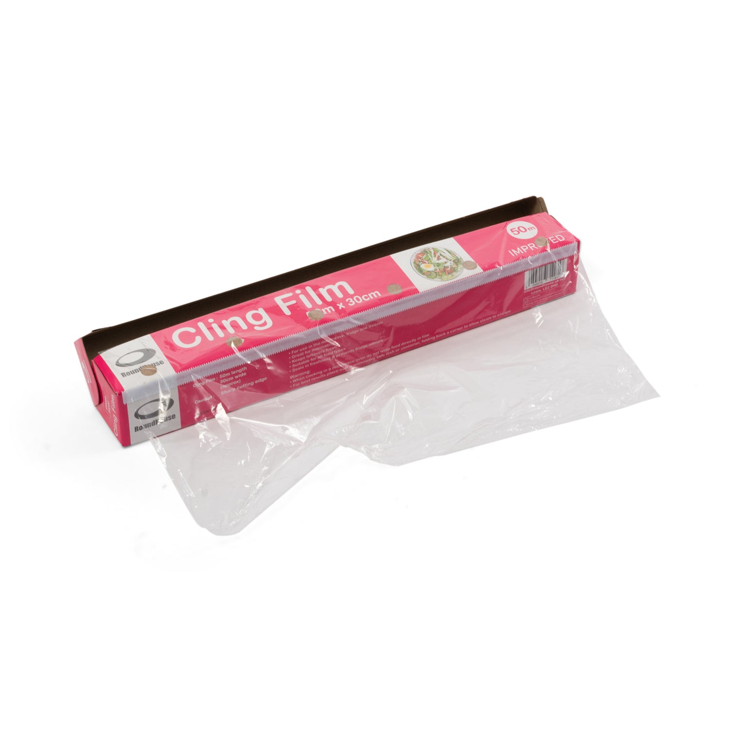 300mm x 50m Cling Film Roll - Retails Rolls | L-Pack – LPack.co.uk