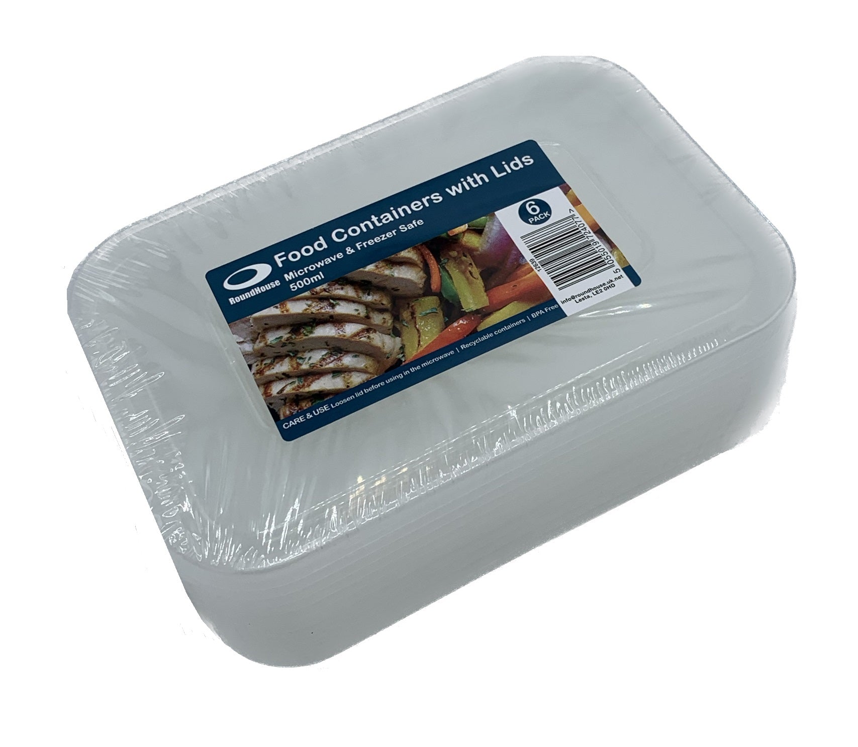 500ml Rectangle 6 PackMicrowave Container – LPack.co.uk
