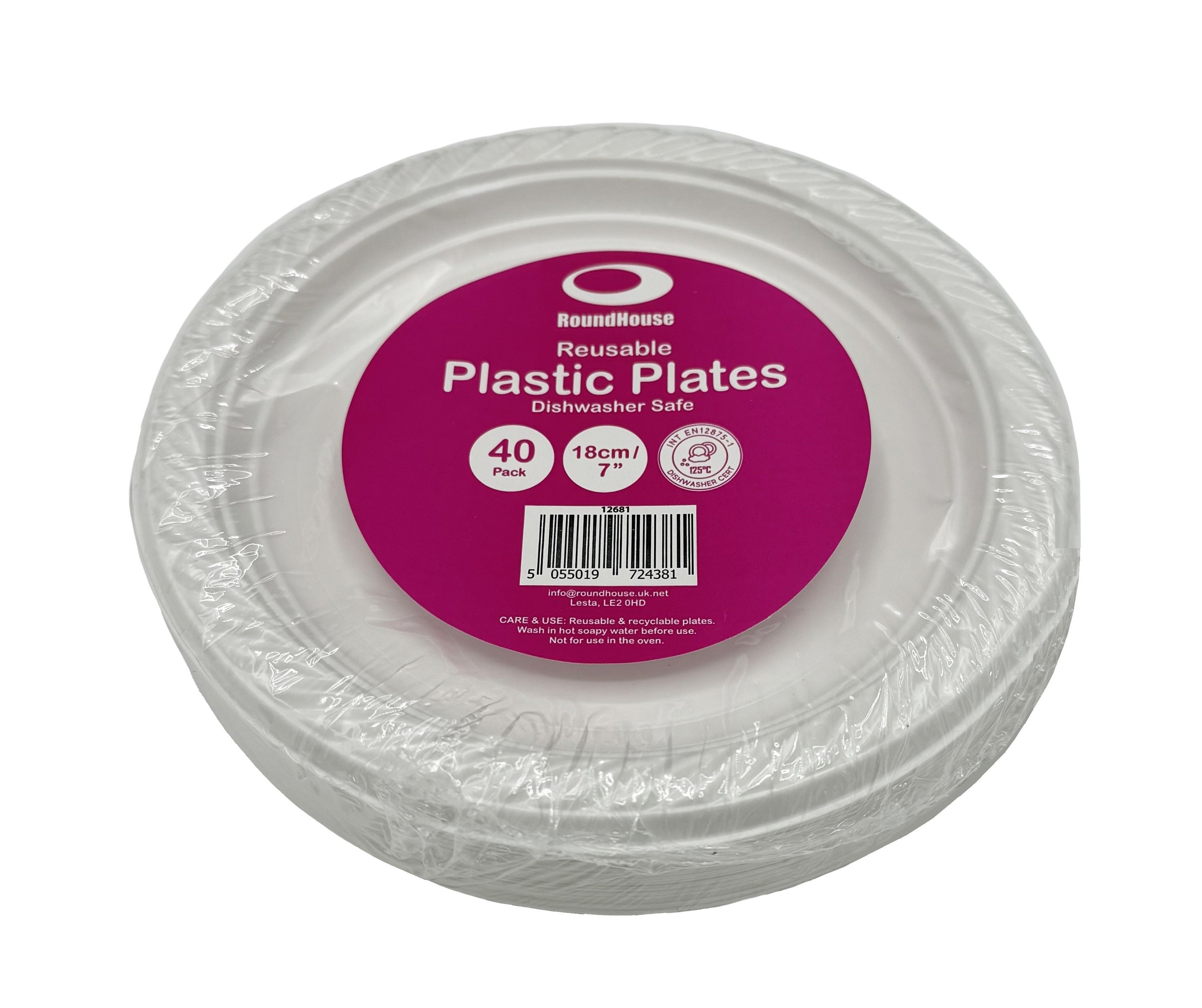 (7") 175mm Reusable Plastic Plates – LPack.co.uk