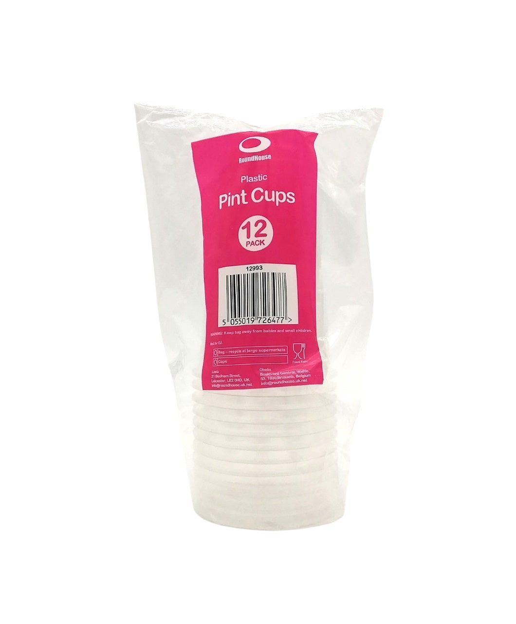 20oz/Pint Clear Plastic Disposable Cups | L-Pack – LPack.co.uk